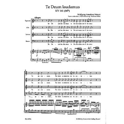Te deum laudamus C Dur KV 141 66b - Notenbuch.de