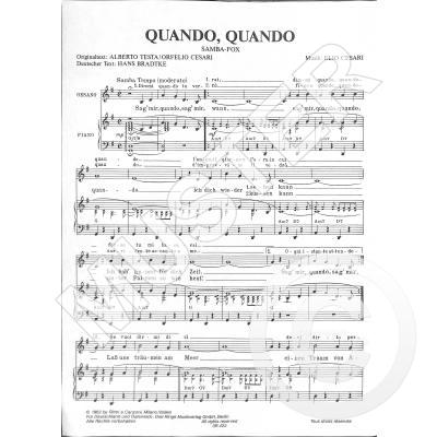 Quando quando - Notenbuch.de