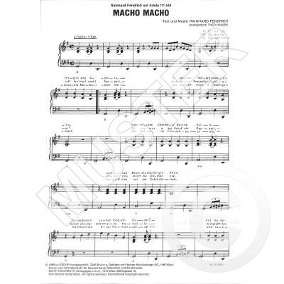 Macho Macho - Notenbuch.de