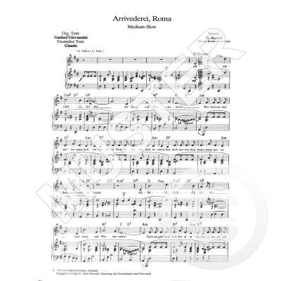 Arrivederci Roma - Notenbuch.de