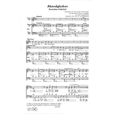 Abendglocken - Notenbuch.de