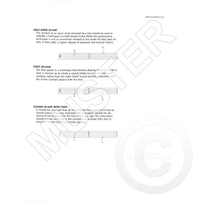 Guide to standardized drumset notation - Notenbuch.de