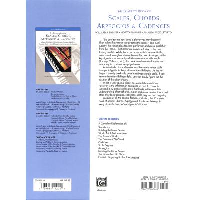 Complete book of scales chords arpeggios cadences - Notenbuch.de