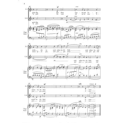 Der Herr segne dich und behüte dich The lord bless you and keep you - Notenbuch.de