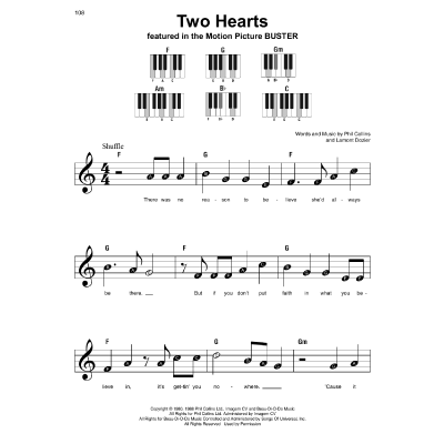 Two Hearts Phil Collins - Notenbuch.de